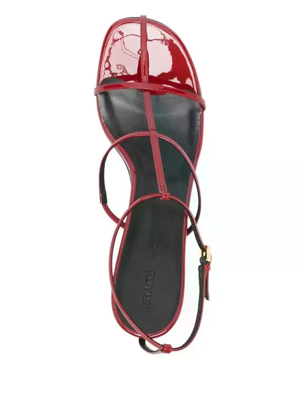 Khaite 75mm Cage Sandals - Red