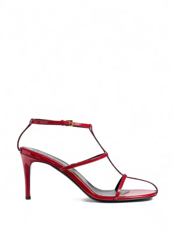 Khaite 75mm Cage Sandals - Red
