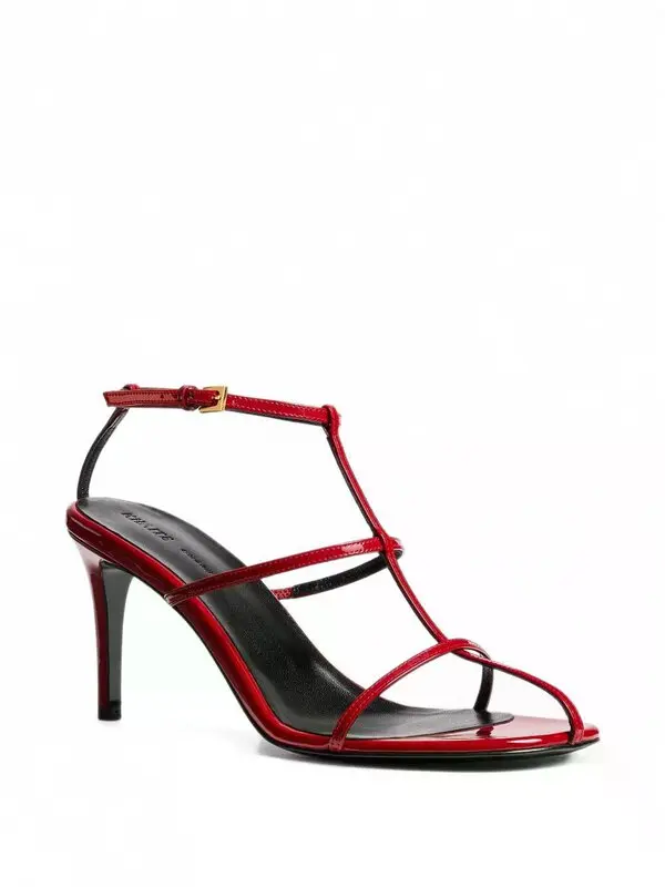 Khaite 75mm Cage Sandals - Red