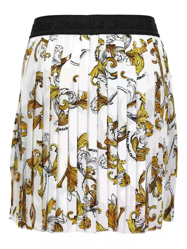 Versace Printed Pleated Skirt