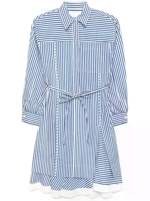 3.1 Phillip Lim Striped Shirt Dress - Blue
