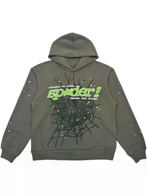 SP5DER Star Web Hoodie - Green