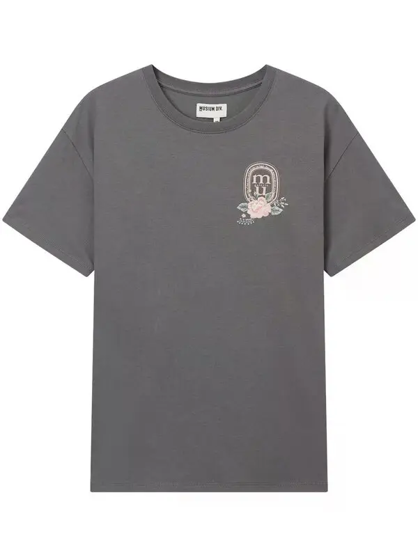 MUSIUM DIV. Logo-print T-shirt - Grey