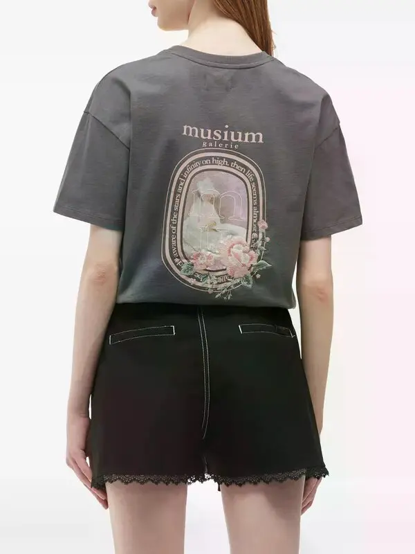 MUSIUM DIV. Logo-print T-shirt - Grey
