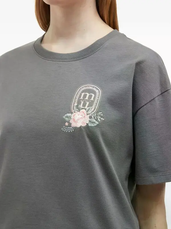 MUSIUM DIV. Logo-print T-shirt - Grey