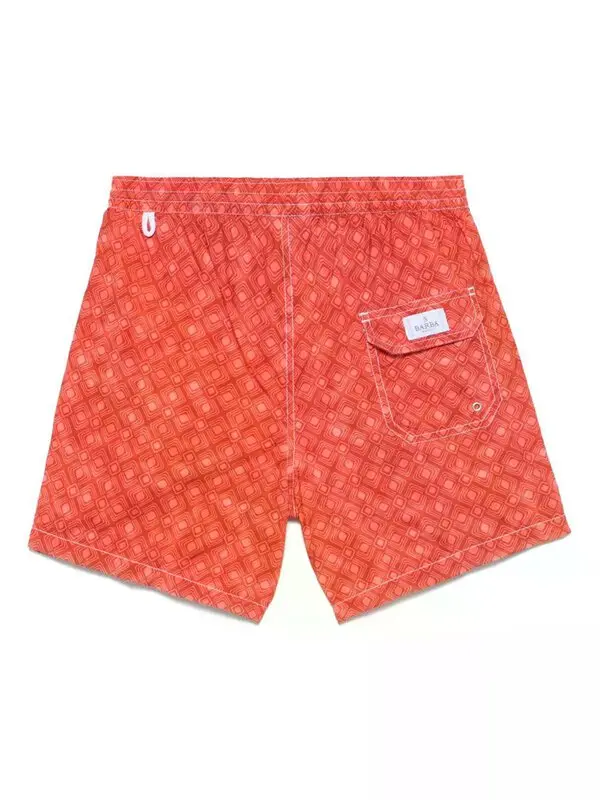 BARBA NAPOLI Graphic-print Swim Shorts