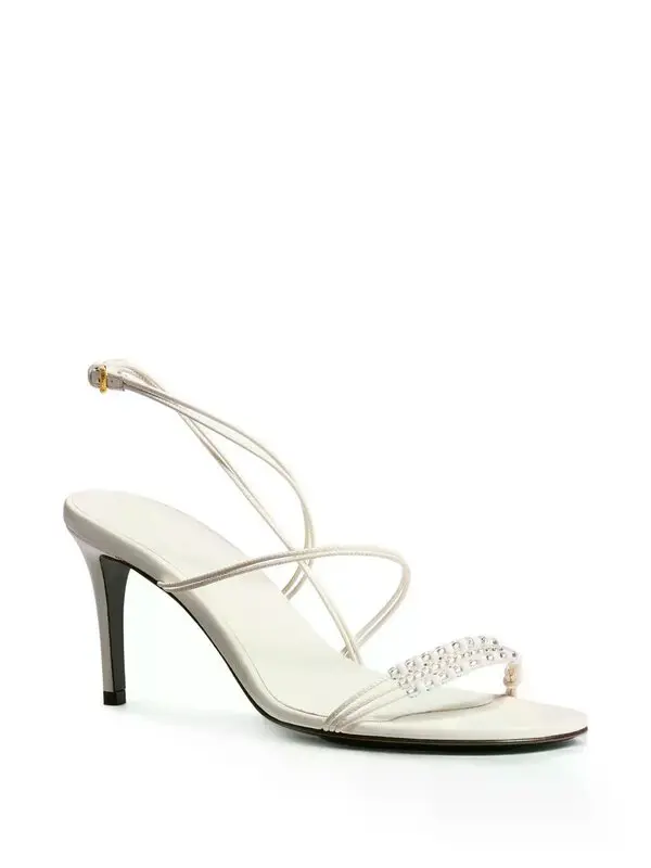 Khaite 75mm Loop Sandals - White