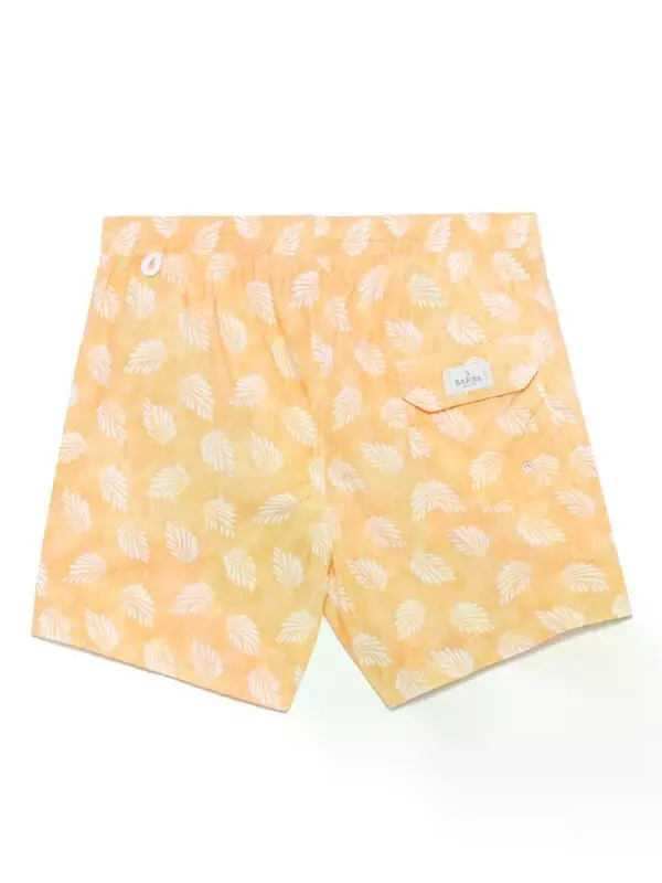 BARBA NAPOLI Graphic-print Swim Shorts - Orange