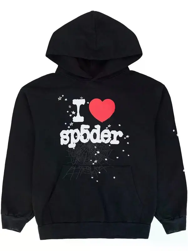 SP5DER Graphic Print Hoodie