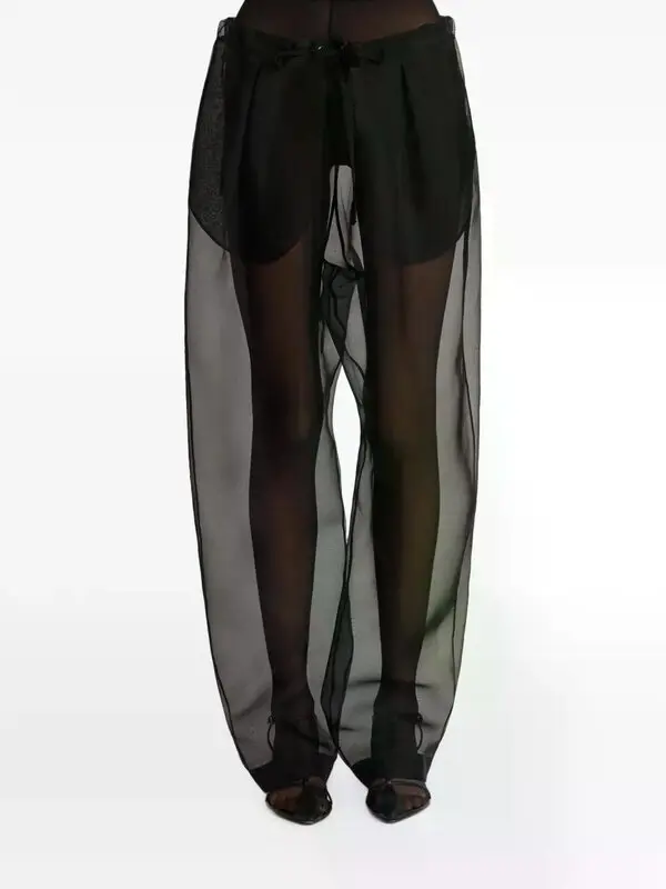Khaite Silk Trousers - Black