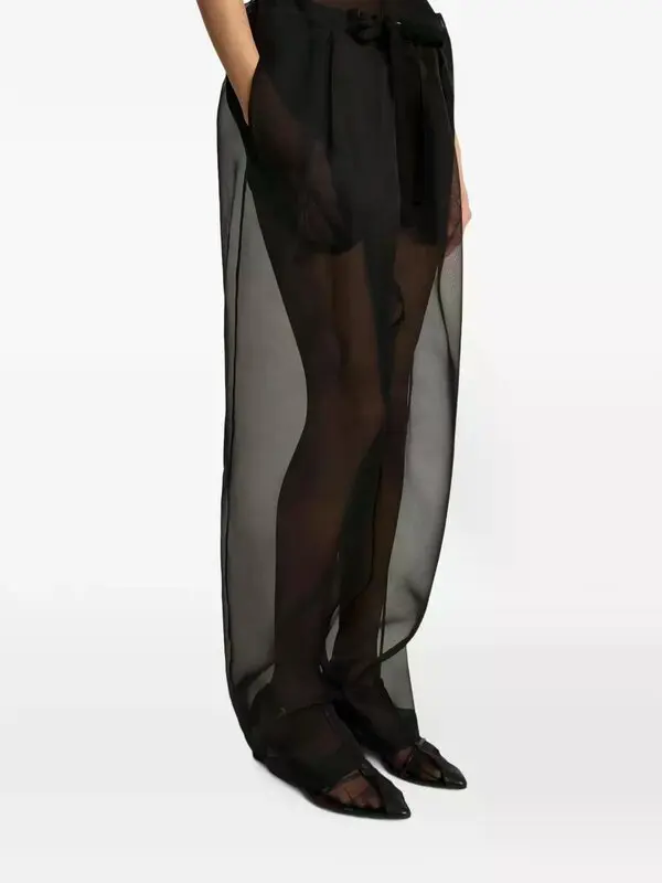 Khaite Silk Trousers - Black