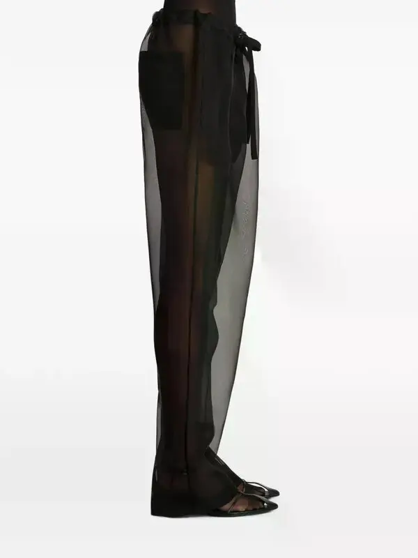 Khaite Silk Trousers - Black
