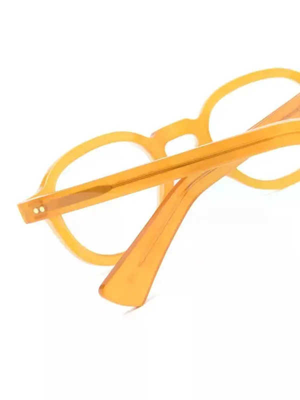 LESCA Round-frame Glasses - Orange