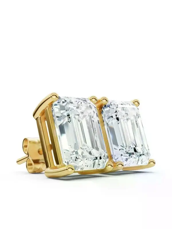 TILLA Luxsly 14kt Yellow Laboratory-grown Diamond Stud Earrings