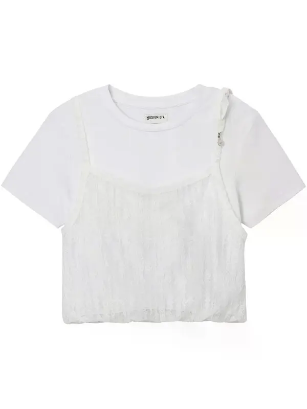 MUSIUM DIV. Layered Top - White