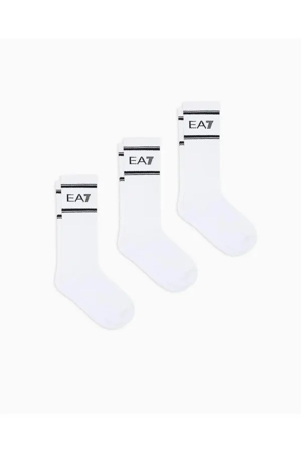 EA7 Dynamic Athlete Socks Pack Of 3 - White