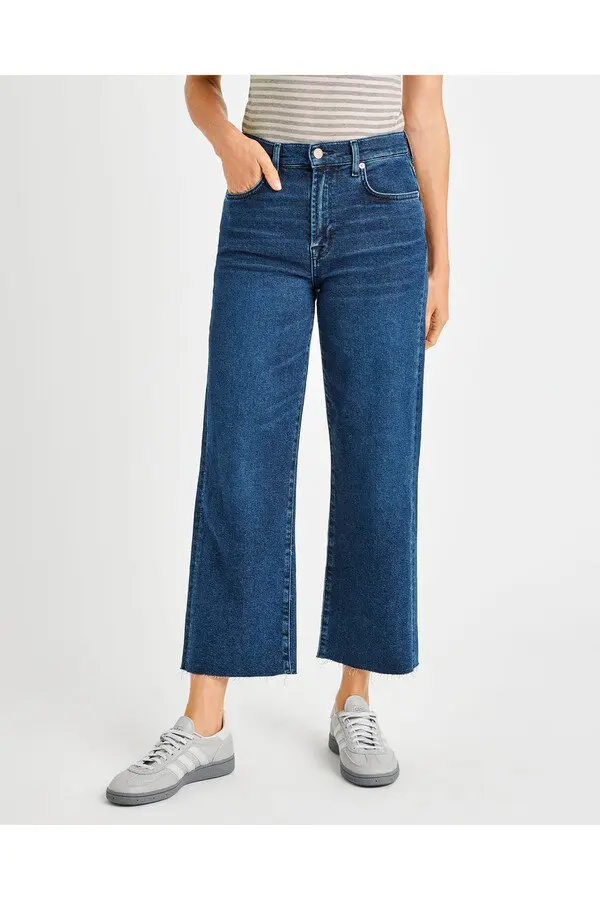 Splendid Cropped Wide Leg Jeans