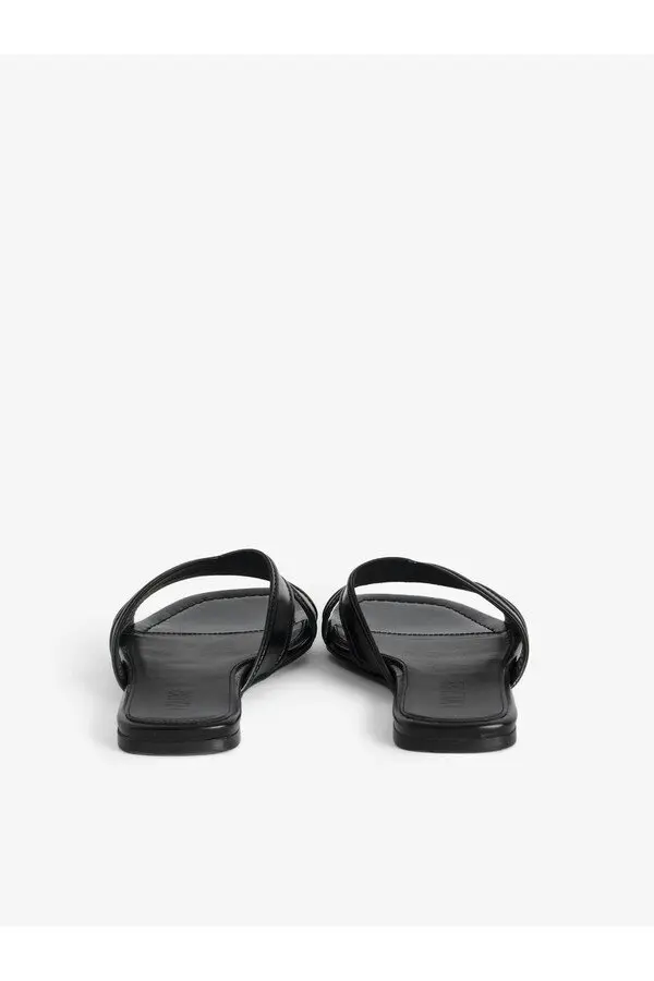 Zadig&Voltaire Azora Metallic Crinkled Leather Mules