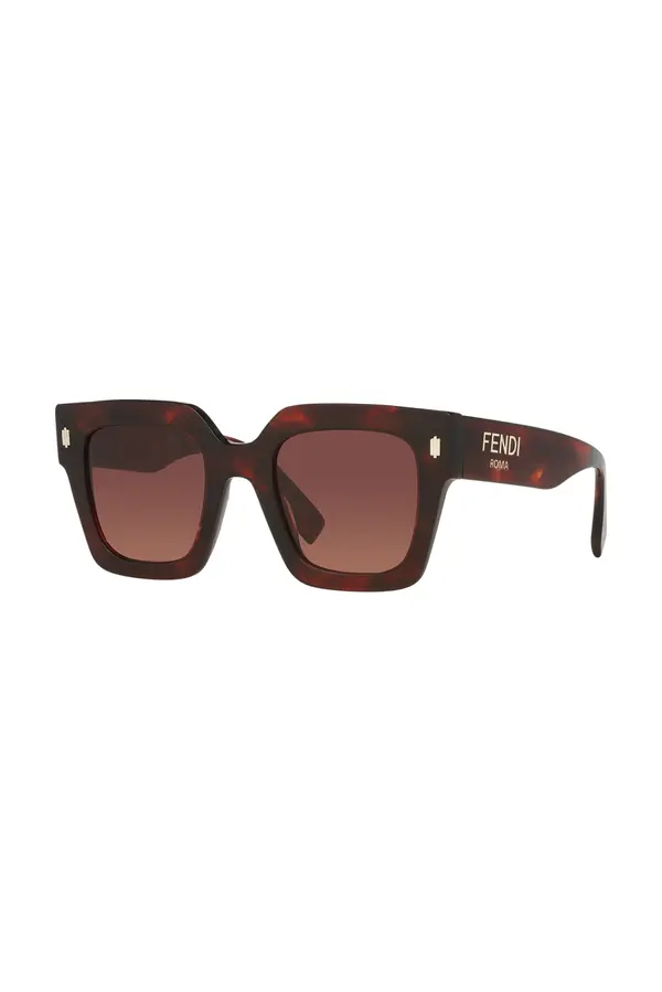 Fendi Square Frame Sunglasses - Brown