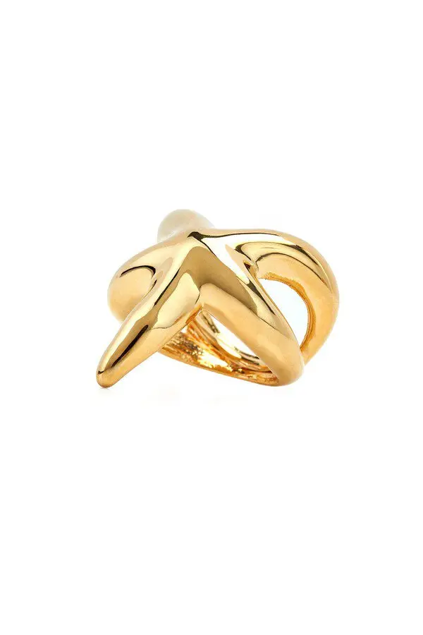KENNETH JAY LANE Tone Starfish Ring - Gold