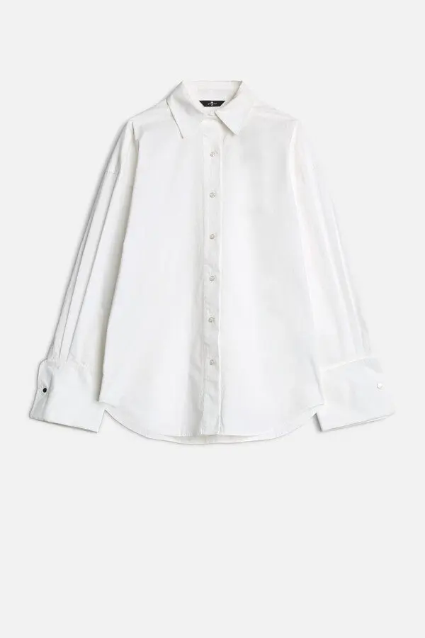 7 For All Mankind Poplin Oversized Shirt