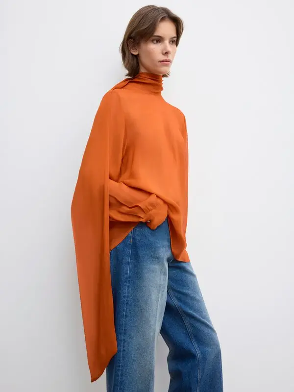 HOUSE OF DAGMAR Scarf Blouse