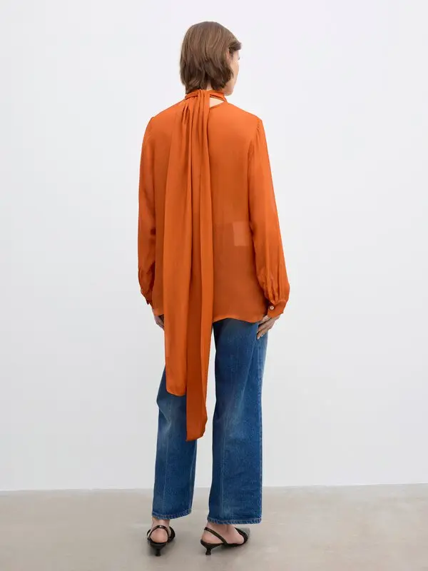 HOUSE OF DAGMAR Scarf Blouse