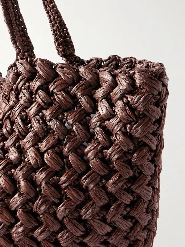 The Row Estelle Raffia Tote - Brown | Editorialist