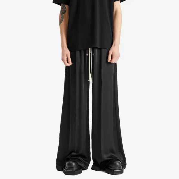 Rick Owens Wide Leg Trousers With Drawstring