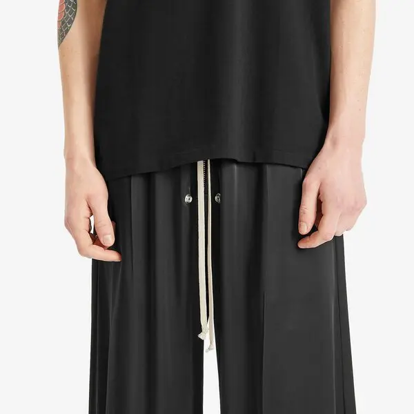 Rick Owens Wide Leg Trousers With Drawstring
