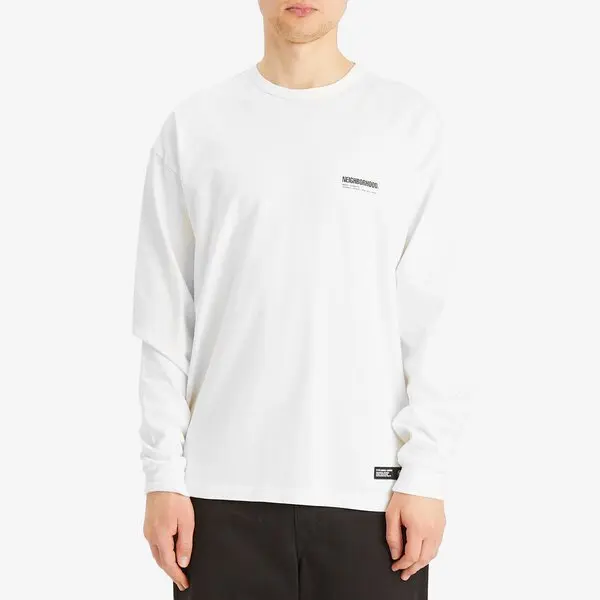 【NEIGHBORHOOD】Classic Logo Longsleeve T-Shirt Neighborhood Classic Logo Longsleeve T-Shirt - White