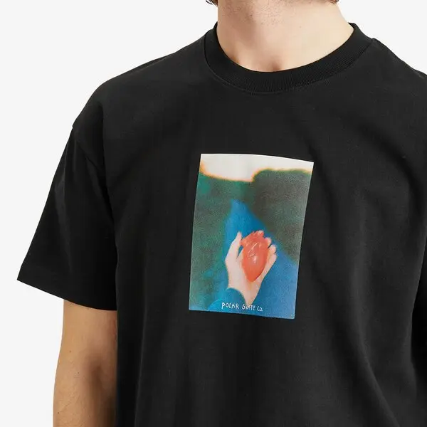 POLAR SKATE CO. Heart In Hand T-shirt - Black
