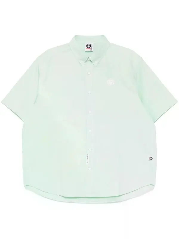AAPE BY *A BATHING APE Aapenow Moonface-logo Shirt - Green