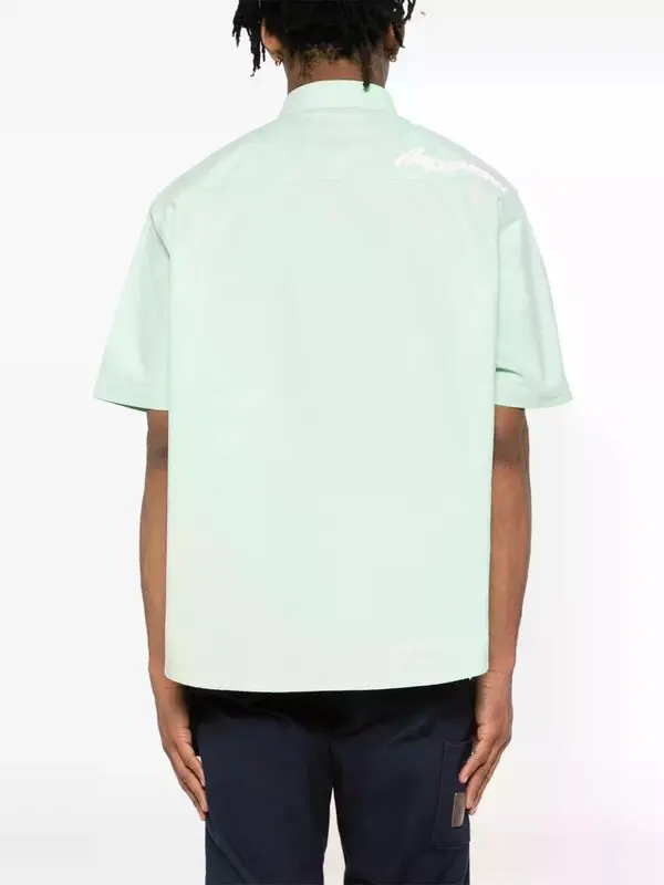 AAPE BY *A BATHING APE Aapenow Moonface-logo Shirt - Green