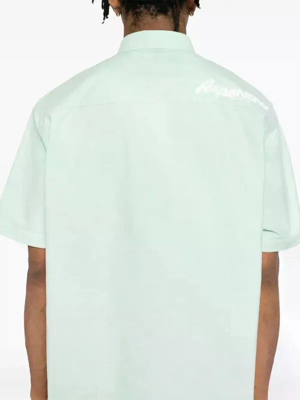 AAPE BY *A BATHING APE Aapenow Moonface-logo Shirt - Green
