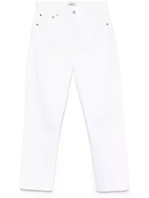 AGOLDE High-rise Straight Jeans - White