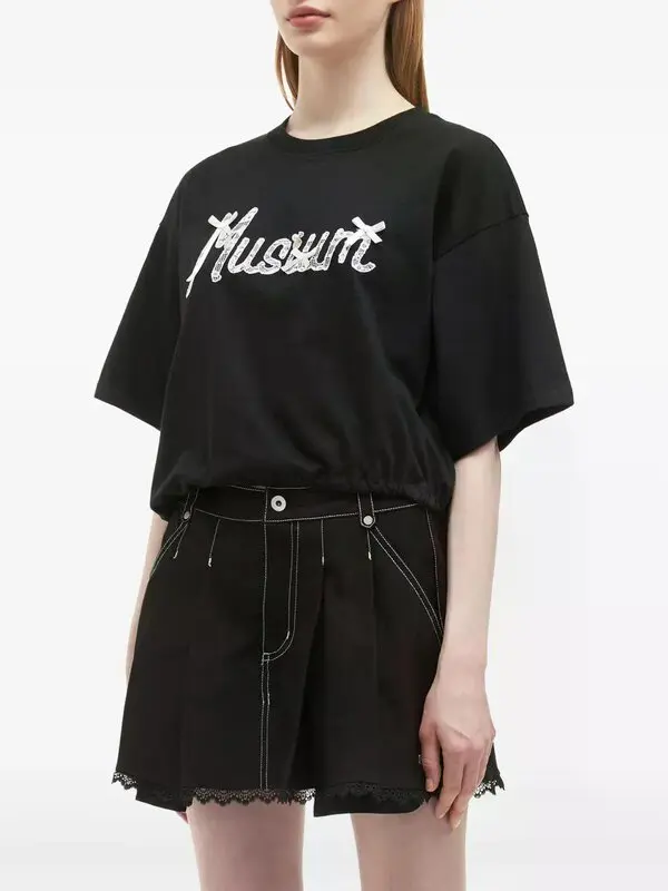 MUSIUM DIV. Logo-embroidered T-shirt