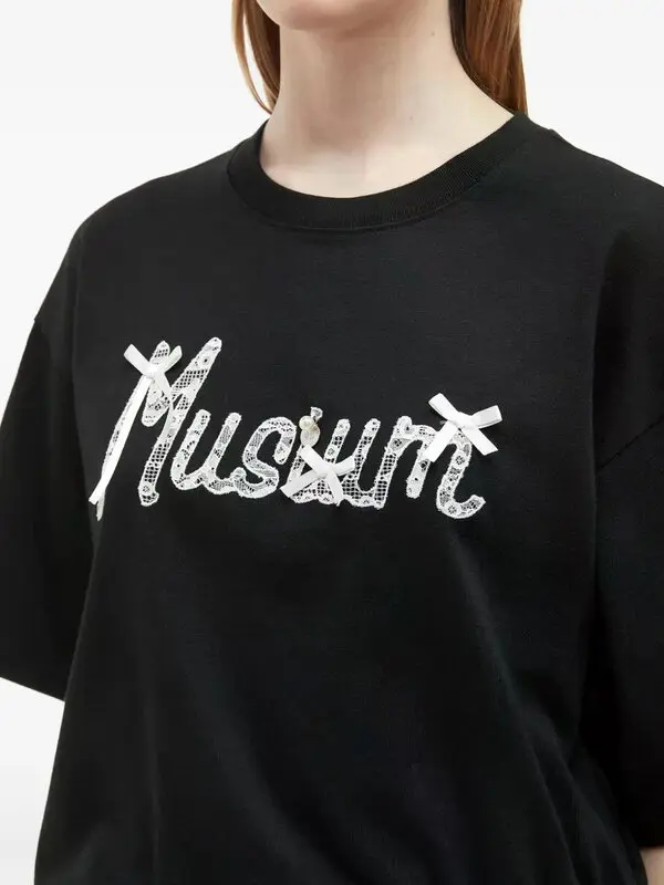 MUSIUM DIV. Logo-embroidered T-shirt
