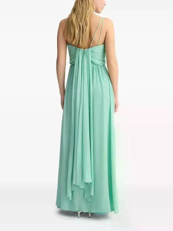 Liu Jo Twisted-detail Evening Dress - Green