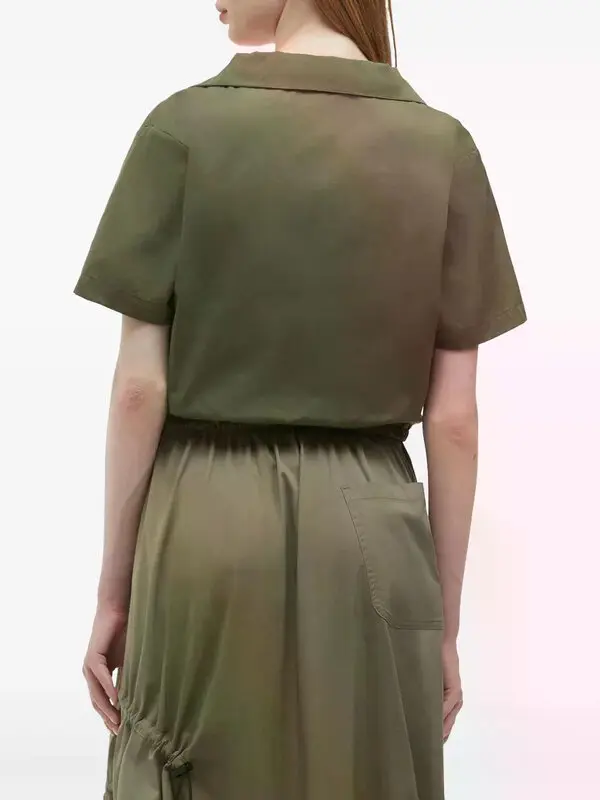 MUSIUM DIV. Logo-embroidered Layered Shirt - Green