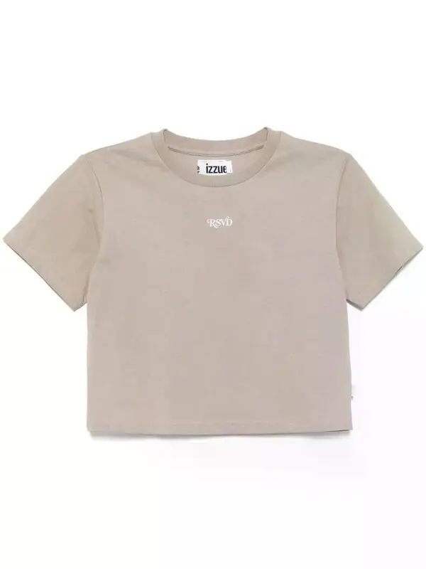 Izzue Embroidered T-shirt - Neutrals