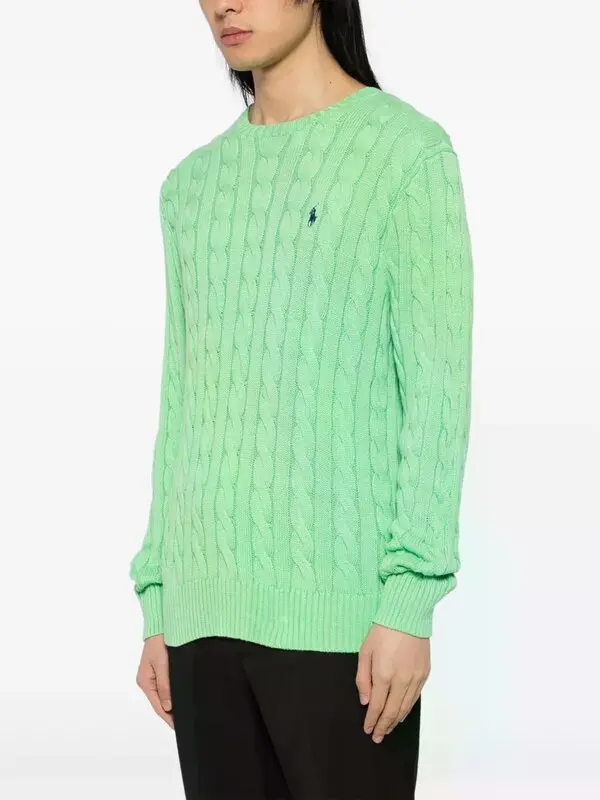 Polo Ralph Lauren Logo Embroidered Sweater - Green