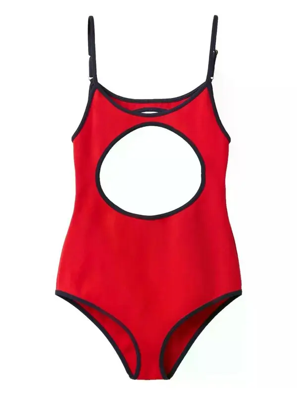 Miu Miu Technical-knit Swimsuit - Red