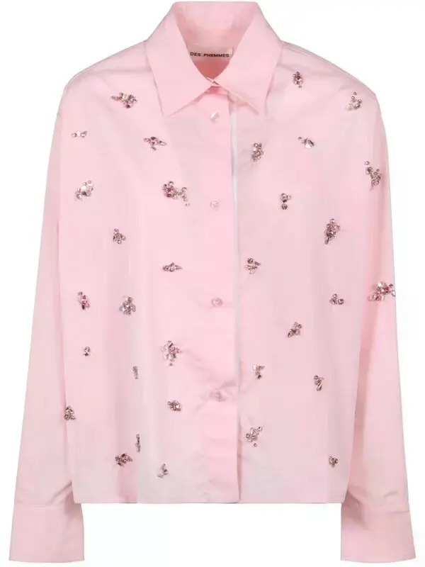 DES_PHEMMES Cotton Shirt - Pink