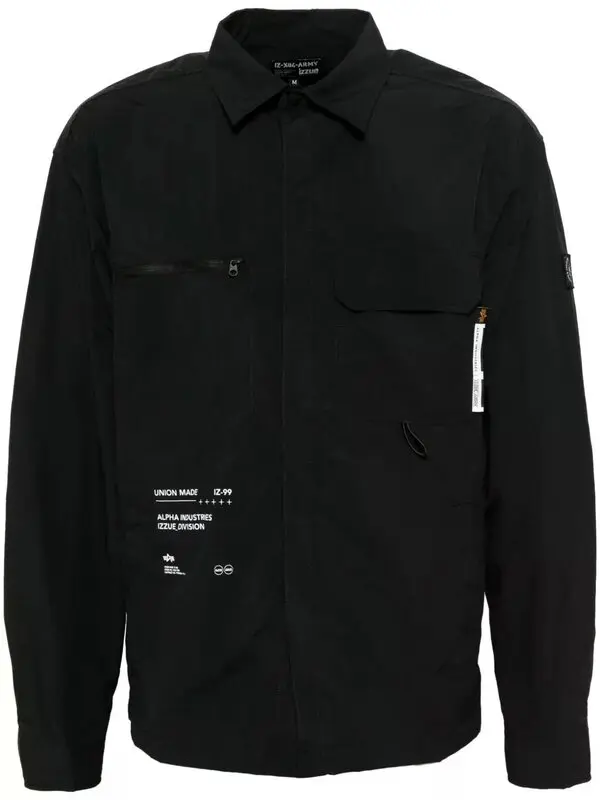 Izzue Utility Shirt Jacket - Black
