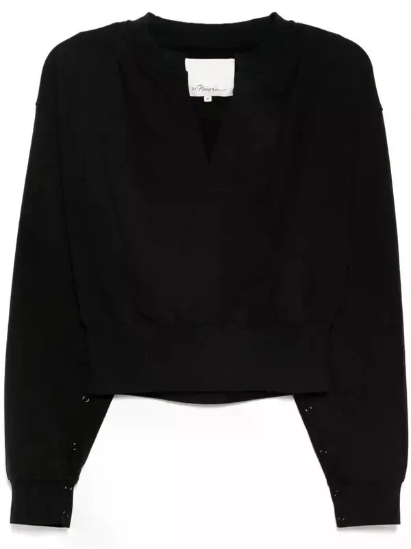 3.1 Phillip Lim Cropped Sweatshirt - Black