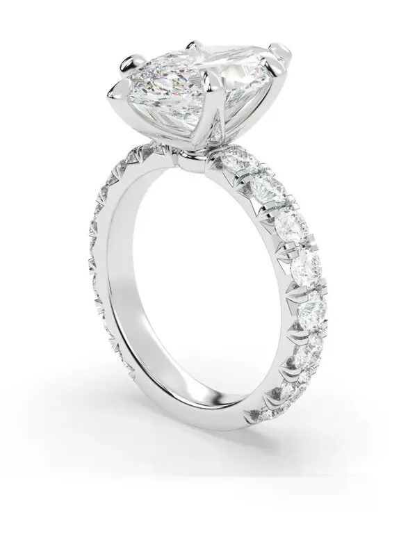 TILLA 14kt Gold Diamond Ring - Silver