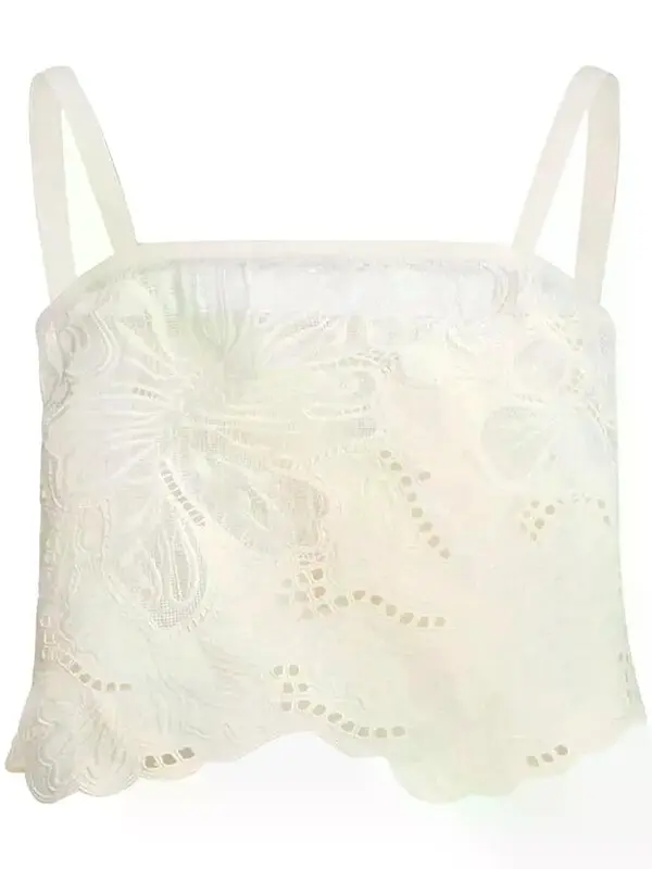 Elie Saab Floral-lace Tank Top