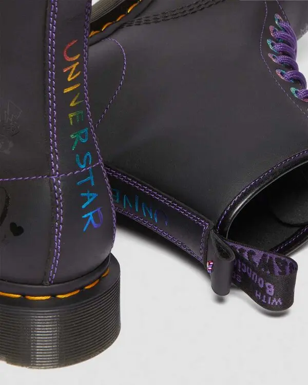 Dr. Martens 1460 Bt21 Leather Lace Up Boots - Black