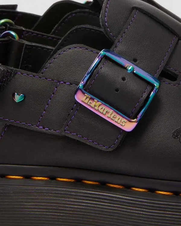 Dr. Martens Jorge Ii Bt21 Leather Slingback Mules - Black